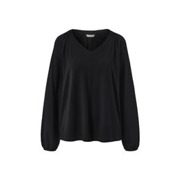 Tchibo - Blusenshirt mit Raffung - Damen - Gr. L - schwarz