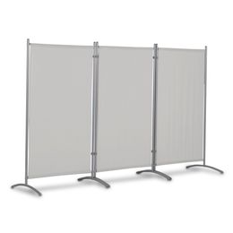 Leco Stellwand - 260x60x156cm - hellgrau - Polyester / Stahl / Kunststoff