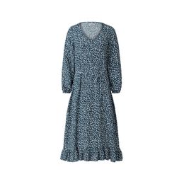 Tchibo - Kleid mit Volant - Damen - Gr. 36 - dunkelblau/print