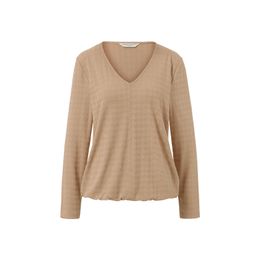 Tchibo - Strukturiertes Langarmshirt - Damen - Gr. XXL - braun