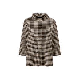 Tchibo - Sweatshirt mit 3/4-Arm - Damen - Gr. XL - schwarz/jacquard