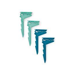 Tchibo - 4 Handtuchclips - t&uuml;rkis