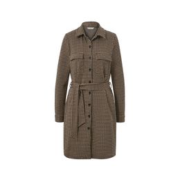Tchibo - Sweatkleid mit Hahnentritt-Jacquard - Damen - Gr. L - schwarz/jacquard