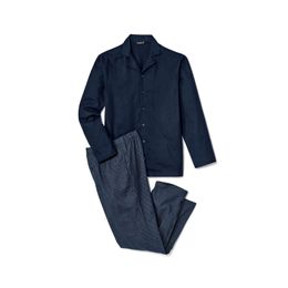 Tchibo - Flanell-Pyjama - Herren - Gr. XL - dunkelblau/gestreift