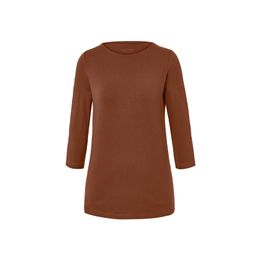 Tchibo - Shirt mit 3/4-Arm - Damen - Gr. L - cognac
