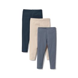 Tchibo - 3 Baby-und-Kleinkinder-Leggings - Herren - Gr. 134/140 - weiß