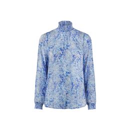 Tchibo - Bluse mit Stehkragen - Damen - Gr. 40 - blau