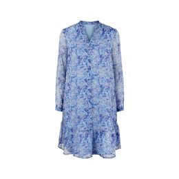 Tchibo - Kleid mit Alloverprint - Damen - Gr. 44 - blau