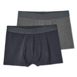 Tchibo - 2 Slipboxer - Herren - Gr. M/5 - anthrazit/gestreift