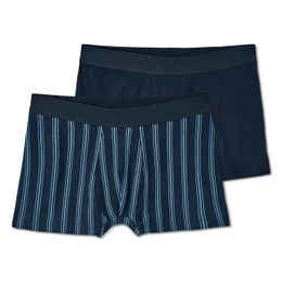 Tchibo - 2 Slipboxer - Herren - Gr. M/5 - dunkelblau/gestreift