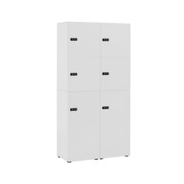 Tchibo - Spind-Set »Locked« mit Zahlenschloss - 1x40,5x92,5cm - schwarz - Holz / Metall / Kunststoff