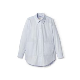 Nah/Studio Longbluse - Bio-Baumwolle - Gr. 34 - blau