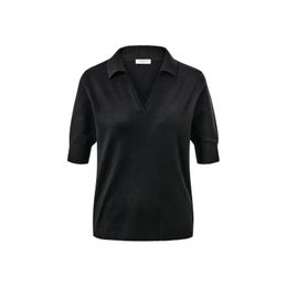 Tchibo - Feinstrick-Poloshirt - Damen - Gr. L - schwarz
