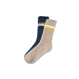 Tchibo - 2 Paar Stricksocken - Damen - Gr. 35-38 - dunkelblau