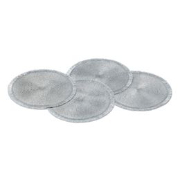 Tchibo - 4 Platzsets - silber