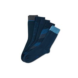 Tchibo - 5 Paar Socken - Herren - Gr. 44-46 - dunkelblau