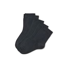 Tchibo - 5 Paar Socken - Damen - Gr. 35-38 - schwarz