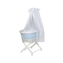 Tchibo - Schardt Stubenwagen &raquo;Babsi&laquo; - 90x55x70cm - hellblau - Buchenholz / Schaumstoff / Baumwolle