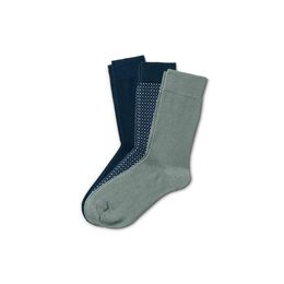 Tchibo - 3 Paar Socken - Herren - Gr. 44-46 - dunkelblau/gepunktet