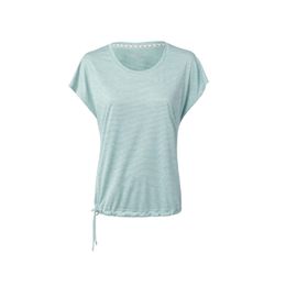 Tchibo - Funktionsshirt - Damen - Gr. L - Mint/gestreift