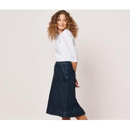 Tchibo - Midi-Jeansrock - Damen - Gr. 36 - dunkelblau