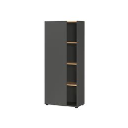 Tchibo - Aktenschrank »GW-Adrano« - 61x34x145cm - braun - Holz / Kunststoff
