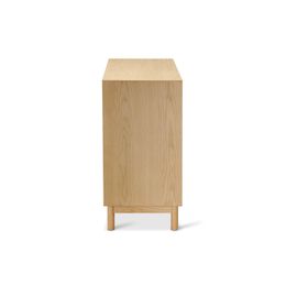Tchibo - Sideboard aus Eschenholz mit dekorativen T&uuml;rfronten - 100x40x80cm - braun - Holz / Eschenholzfurnier / Eschen-Massivholz