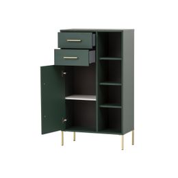 Tchibo - Highboard »Kent« - 67x33x117,5cm - grün - Holz / Metall