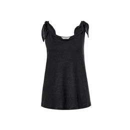 Tchibo - Top mit Knotendetail - Damen - Gr. L - schwarz