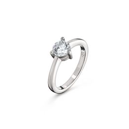 Tchibo - Ring Solit&auml;r - Damen - Gr. 21 - silber