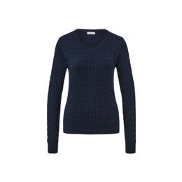 Tchibo - Zopfstrickpullover - Damen - Gr. S - dunkelblau