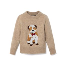 Tchibo - Kleinkind-Strickpullover mit Applikation - Herren - Gr. 98/104 - beige
