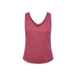 Tchibo - Rippstrick-Top - Damen - Gr. L - dunkelrosa