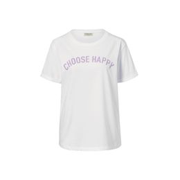 Tchibo - T-Shirt aus Bio-Baumwolle - Damen - Gr. M - lila/print