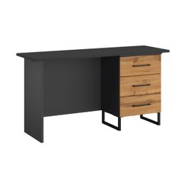 Tchibo - Schreibtisch &raquo;Butte&laquo; - 140x50x75cm - grau - Holz / Metall
