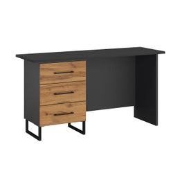 Tchibo - Schreibtisch &raquo;Butte&laquo; - 140x50x75cm - grau - Holz / Metall