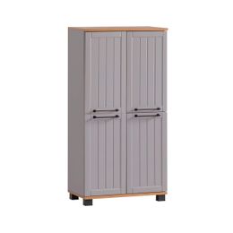 Tchibo - Highboard »Jelda« - 60x32,5x117cm - schwarz - Holz / Metall / Kunststoff