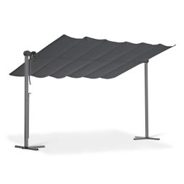 Leco Sonnendach - 400x250x220cm - silber - Polyester / Aluminium / Stahl