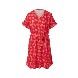 Tchibo - Webkleid mit Bindeband - Damen - Gr. 46 - orange