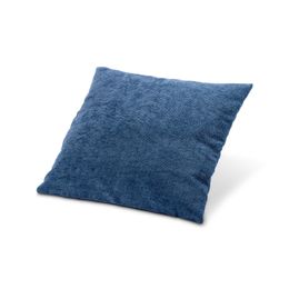 Vestio-Dekokissenbezug aus Chenillegarn - blau