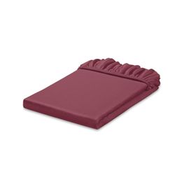 Tchibo - Jersey-Spannbettlaken - rot