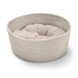 Tchibo - Tierkorb mit Kissen - beige