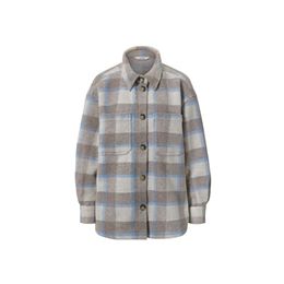 Tchibo - Kariertes Overshirt - Damen - Gr. 40 - hellblau/kariert