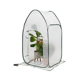 Tchibo - Hohes Pop-up-Pflanzenschutz-Zelt - 100x100x190cm - dunkelgrün - Polyethylen / Fiberglas / Polyester