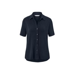 Tchibo - Blusenshirt mit Knopfleiste - Damen - Gr. S - dunkelblau