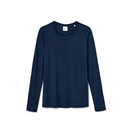 Nah/Studio Langarmshirt - Wolle - Gr. L - dunkelblau