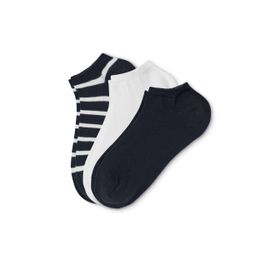 Tchibo - 3 Paar Sneakersocken - Damen - Gr. 35-38 - dunkelblau