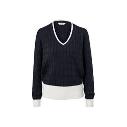 Tchibo - Pullover mit V-Ausschnitt - Damen - Gr. L - dunkelblau