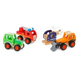 Small Foot Fahrzeuge-Set - mehrfarbig