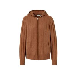 Tchibo - Premium Woll-Cashmere-Kapuzenjacke - Damen - Gr. L - braun